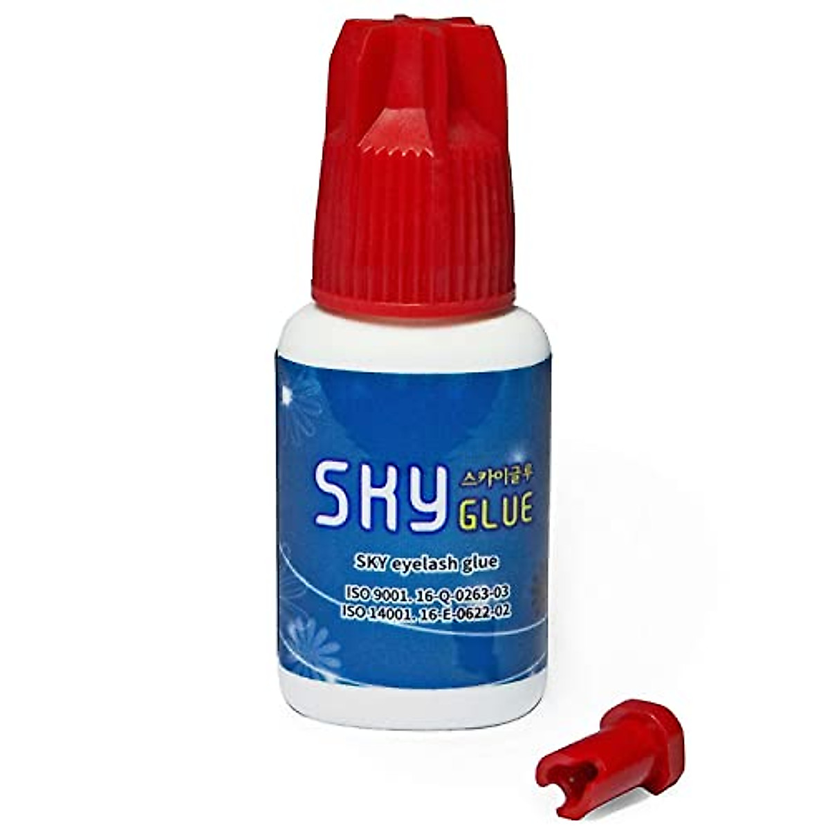 PYTrade Glue SKY S+ 5ml Maximum Retention Eyelash Extension Glue, Waterproof Lash Glue Kit For False Lashes 7 Weeks Hold, Safe For Sensitive Eyes, Premium Eye Lash Extensions Supplies, 1 Pack black