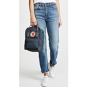 Fjallraven Women's Kanken Mini Backpack, Graphite, Blue, One Size