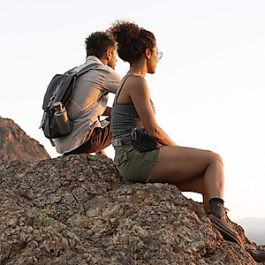 Lewis N. Clark Lightweight Packable Backpack Bag w/RFID Pocket, Red/Gray, 18 inch