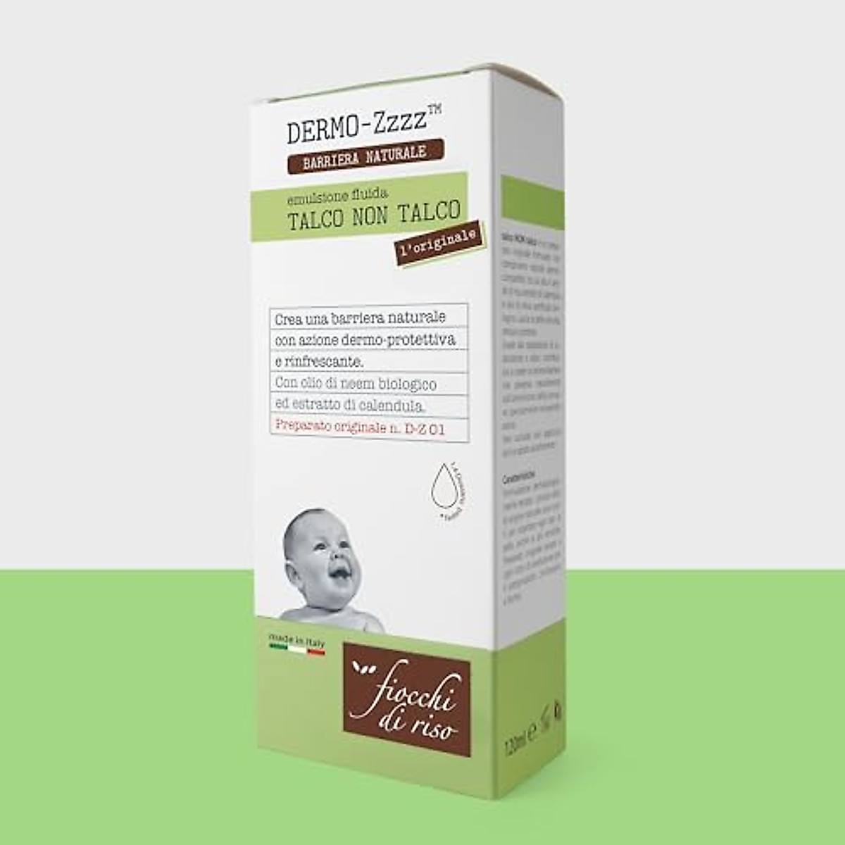 Fiocchi di Riso - Talcum NOT ORIGINAL Talc - 120 ml - SWEATING AND MOSQUITOES - Regulates sweating creating an aroma-barrier.