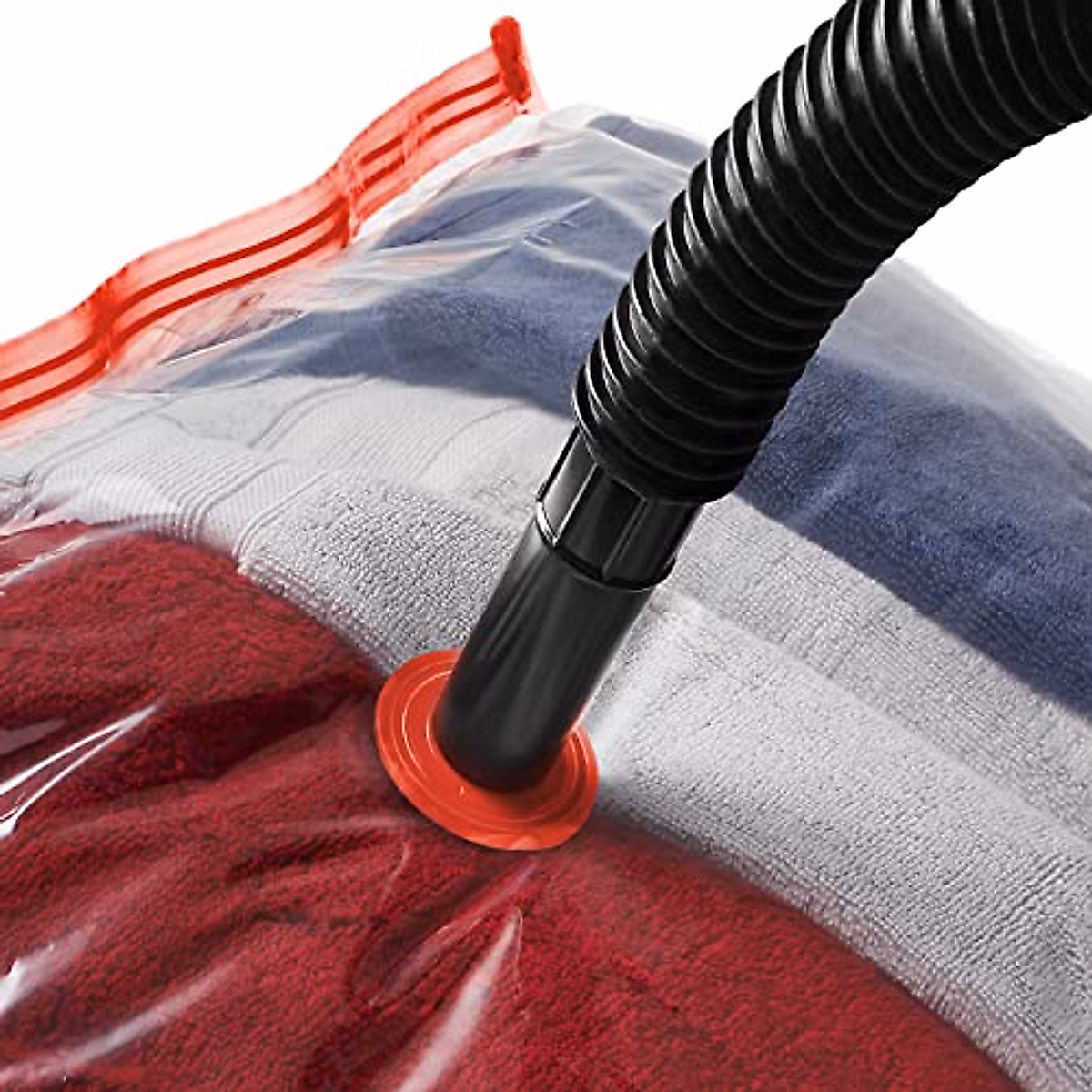 Casafield 15 Vacuum Storage Bags - Variety Pack (3 SM, 3 MD, 3 LG, 3 XL, 3 Jumbo) with Travel Hand Pump - Space Saving Compression Bags for Clothes, Blankets, Comforters