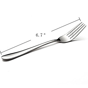 Aebeky 12-Piece Stainless Steel Dessert Forks,Salad Forks Set,6.7-Inch