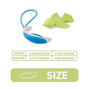 ALL FOR PAWS Dog Flying Toy, Mallard Interactive Dog Toys with Slingshot,Duck Hunting Pet Toys