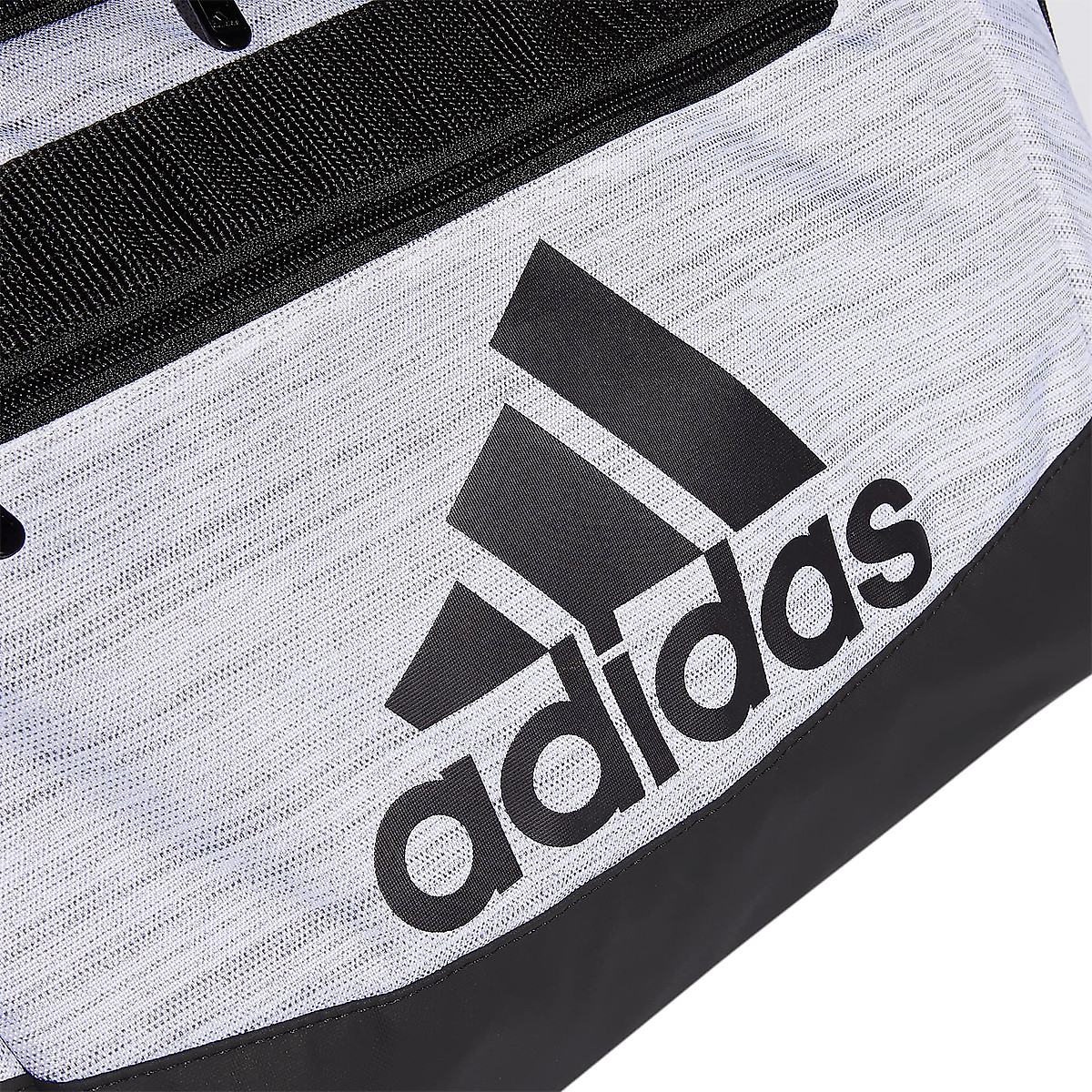 adidas Unisex Defender 4 Small Duffel Bag, Two Tone White/Black, One Size
