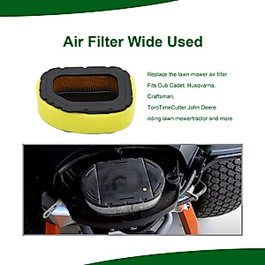 Brlyeeanze 32 083 03-S 32 883 03-S Air Filter Compatible with Kohler Courage SV735 SV710 SV715 SV720 SV730 SV740 Engine Deere MIU11843 MIU11943, Craftsman 33180 Lawn Mower (2Pcs)
