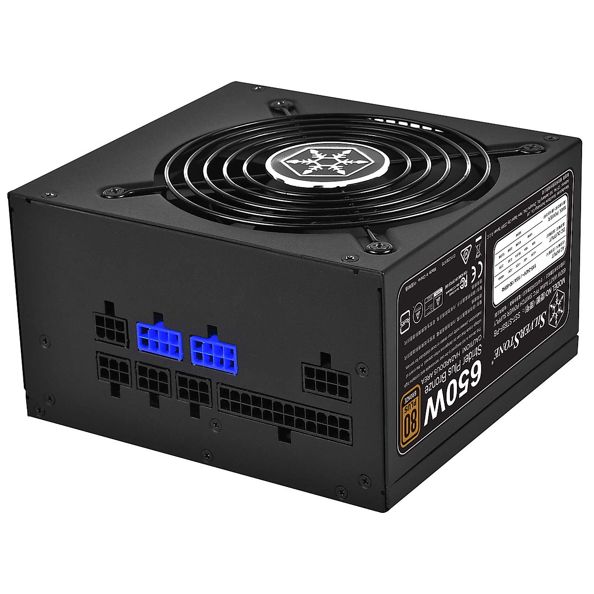 SilverStone Technology 650 Watt ATX Power Supply 80 Plus Bronze with 100% Modular Cable Design ST65F-PB