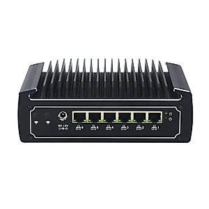 Micro Firewall Appliance, Mini PC, OPNsense, VPN, Router PC, Intel I7 8550U, HUNSN RX03, AES-NI, Nano SIM Slot, HDMI, COM, 6 x Intel I211, Vesa Mount, 16G RAM, 512G SSD