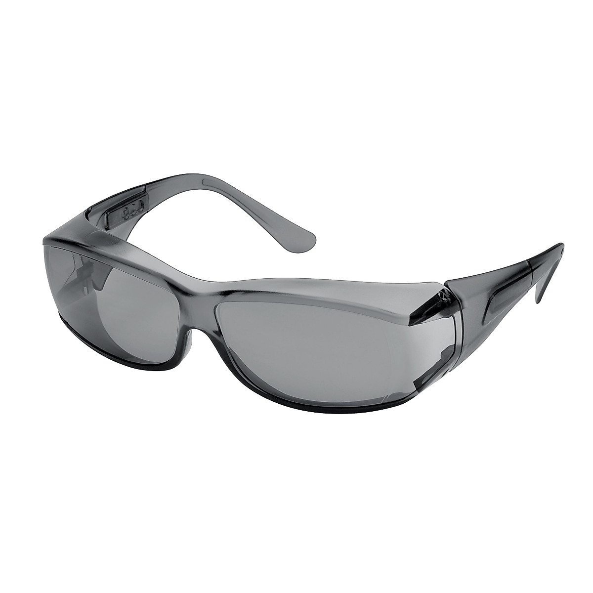 Grey HC/PC Uni-Lens, Adjustable Temples, Fits Over Rx Frames up to 140mm