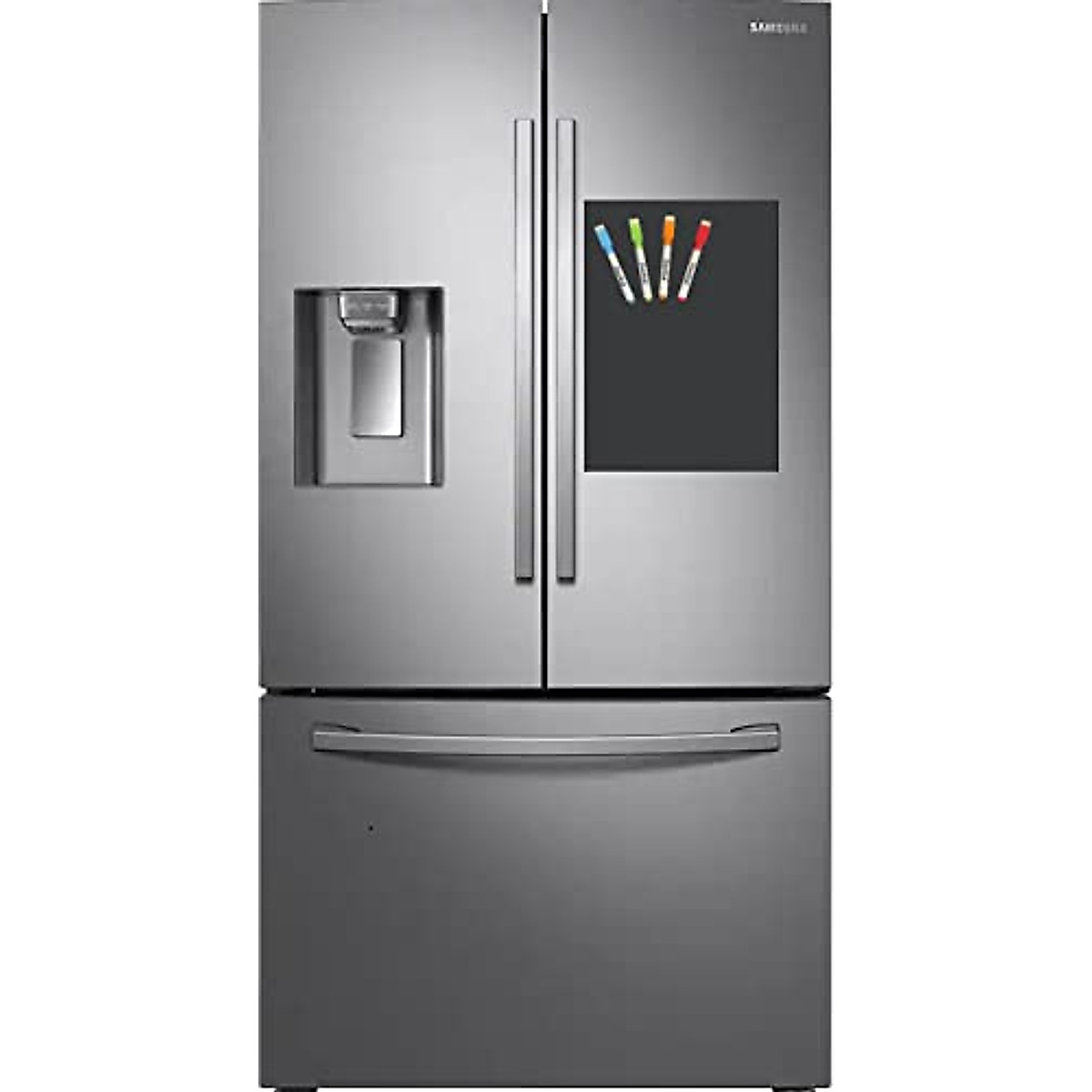 Magnetic Dry Erase Blackboard with Chalkboard Design for Kitchen Fridge-Office - Includes 4 Liquid Chalk Markers - 17X13” - Refrigerator Black Board Organizer and Planner