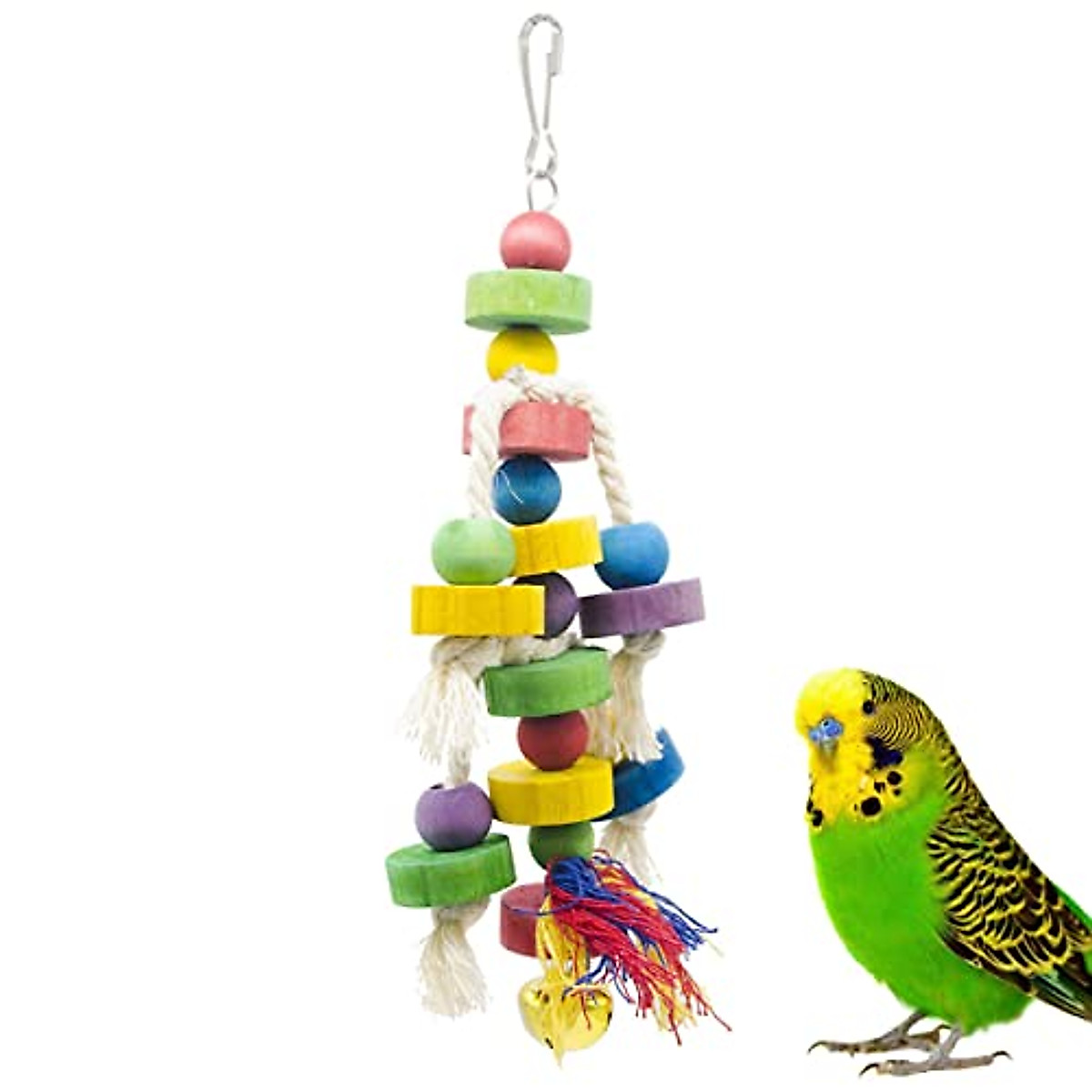 Juguetes Toys Parrot Swing Toy 2 pcs Parrot Toy Parrot bite Toy Parrot Playing Toy Hanging Funny Parrot Chewing Toy Bird Cage Chew Chew Chew Toys Parrot Block