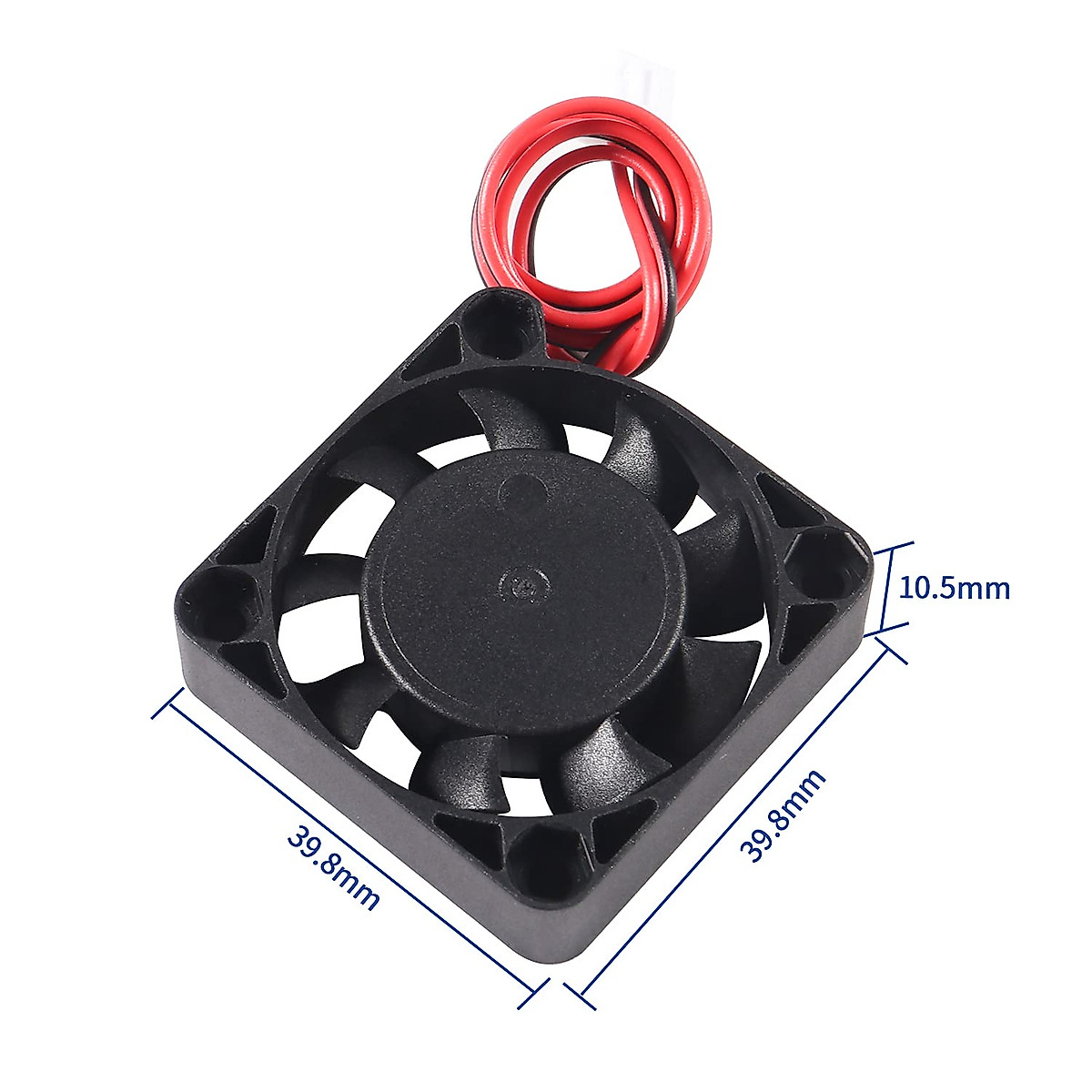 AEDIKO 6pcs 4010 Fan DC 12V 3D Printer Cooling Fan Mini Brushless Fan 40x40x10mm with 2 Pin Terminal for 3D Printer, DVR and Other Small Appliances Series Repair