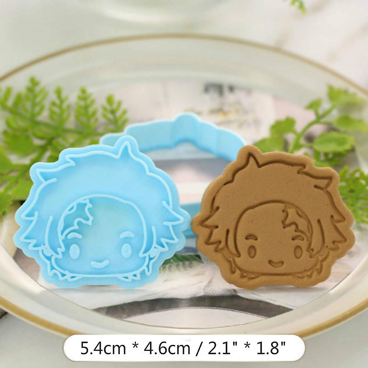 3D Anime Cookie Cutter Mold, 6 PCS Cookie Stamp and Cutter Kitchen Tool Party Cookie Mold