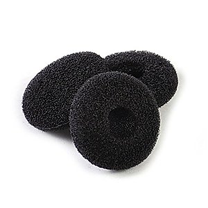 12 Pack(24pcs) 18mm Earbud Foam Earpad, Replacement Sponge Covers for Earphone (Black)