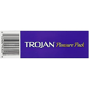 Trojan Pleasure Variety Pack Lubricated Condoms - 12 Count