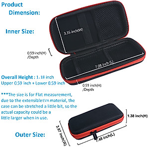 Smell Proof Bag, Wolfteeth Vape Case, Smell Proof Stash Box Containers Pouch, Smell Proof Case Travel Storage Bags, Christmas Day Gifts for Men Friend, Red