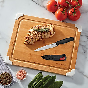 Farberware 5158146 EdgeKeeper Utility Knife, 4.5-Inch, Black