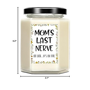 NewEleven Christmas Gifts for Mom from Daughter, Son, Kids - Funny Mom Gifts - Best Birthday Gifts Ideas for Mom, Mother, Wife, New Mom, Bonus Mom from Daughter, Son, Husband - 8 Oz Candle