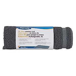 Petmate Litter Catcher Mat Extra Large, Grey, Model:22990 47x32x0.25 Inch (Pack of 1)