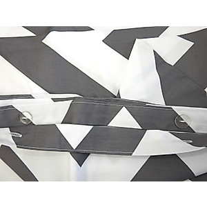 sheetsnthings King/California King - Chevron- Grey with White- 3pc Duvet Cover Set 100% Cotton Fiber Reactive Prints Duvet