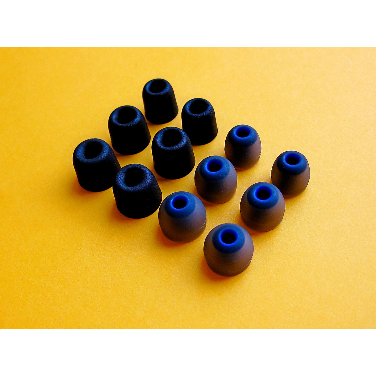 12pcs (BMF-B)- S/M/L Premium Memory Foam and Round Replacement Earbuds Ear Tips Compatible with Plantronics Backbeat Go 3 and Go 2 Wireless in Ear Earphones Headphones