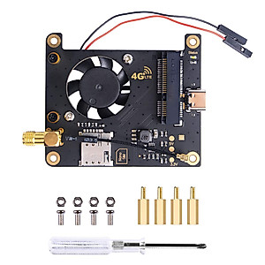 GeeekPi RPi 4G / 3G Hat for Raspberry Pi Zero/Zero W/Zero WH/2B/3B/3B+/4B,Jetson Nano,Supports SMS, MMS, Mail, TCP, UDP, DTMF, HTTP, FTP