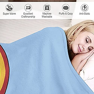 Rainbow Cat Throw Blanket for Couch Bed Flannel Lap Blanket Lightweight Cozy Plush Blanket for All Seasons 30"x50"