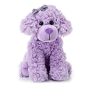 The Petting Zoo Scruffy Dog Stuffed Animal, Gifts for Girls, Purple Dog Plush Toy 9 Inches