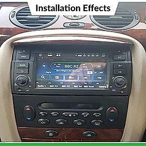 Egosonic Android 11 Car Radio, 1 Din for BMW 3 Series E46, 7" Touchscreen, DSP+, Support Wireless Apple Carplay Android Auto/GPS navi/HD1080P/Backup Camera/OBDII