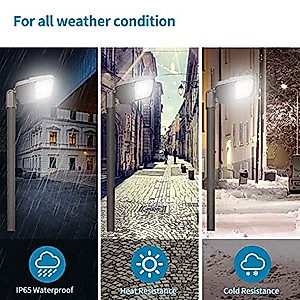 Xbuyee (2 Pack) 150W LED Parking Lot Light with Dust to Dawn Photocell, Outdoor Dimmable LED Shoebox Lights with Slipfitter, 130LM/W 5000K 100-277V IP65, Power Tunable 75W/100W/150W, ETL Listed