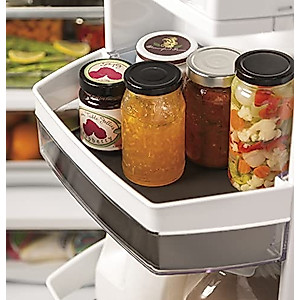 GE Profile PYE22KMKES 36" Energy Star Qualified Counter-Depth French-door Refrigerator with 22.2 Cu. Ft. Capacity Hands-free Autofill dispenser and Quick Space shelf in Slate