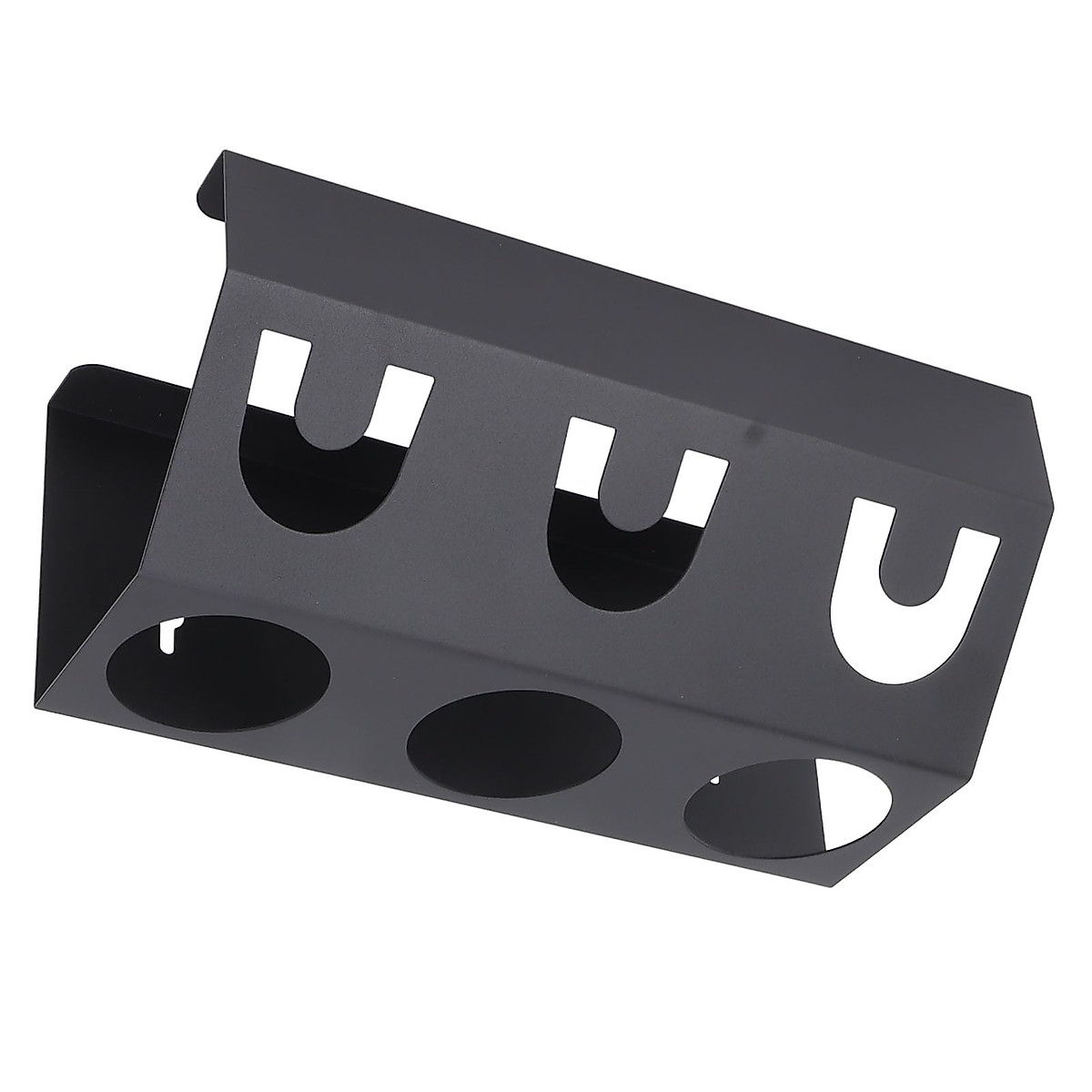 Soda Bottle Holder, Soda Bottle Draining Rack 3 Holes Anti Scratch Non Slip for Home (Black)