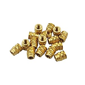[initeq] #8-32 Threaded Heat Set Inserts for 3D Printing (100, Long)