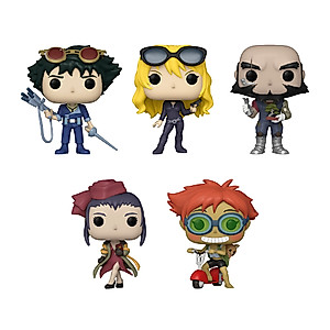 Funko Pop! Cowboy Bebop - Set of 5 - Ed on Sccoter w/EIN, Jet Black, Spike Spiegel, Julia and Faye Valentine