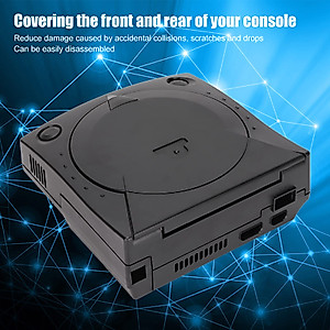 Shell for SEGA DC, Shock Absorbing Protective Housing Case Replacement for SEGA DC, Black
