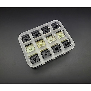 Max keyboard Cherry MX Switch Tester Switch Sampler Mechanical Keyboards 12-Key Switch Testing Tool (Printed PBT Keycaps with Cherry MX keyswtich Color Included)