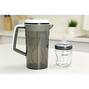 Baby Brezza Electric One Step Formula Mixer Pitcher - Motorized Mixing System for Infant Formula Powder - Large Capacity, Mix 28oz of Formula at Once - Portable for Travel