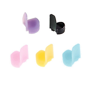 Jiayouy Pack of 5 Soft Silicone Clarinet Oboe Thumb Rest Cushion Thumb Protector for Woodwind Instrument 5 Colors