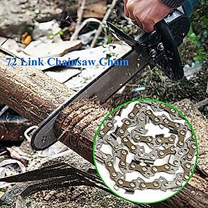 AILEETE 2-Packs 18 inch Chainsaw Chain (.325" Pitch - .058" Gauge - 72 Drive Links) for Husqvarna Dolmar Jonsered McCulloch Homelite Poulan Chainsaws, Fits Husqvarna 50 51 55 435 440 445 450 460