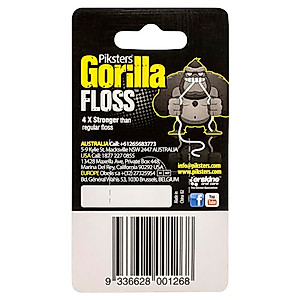 Piksters Gorilla Extra Strong Fine Thread Scrubbing Dental Floss. 30m