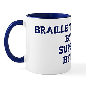 CafePress Braille Transcriber By Day Mug Ceramic Coffee Mug, Tea Cup 11 oz