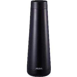 PILEUS INSULATED THERMOS WATER BOTTLE 17oz-14H Hot & 58H Cold, 7Layer Insulated Cap, Double Wall Insulation Vacuum Structure, Medical Grade StainlessSteel304(18/8) BPA-Free Tritan, Food Grade Silicone
