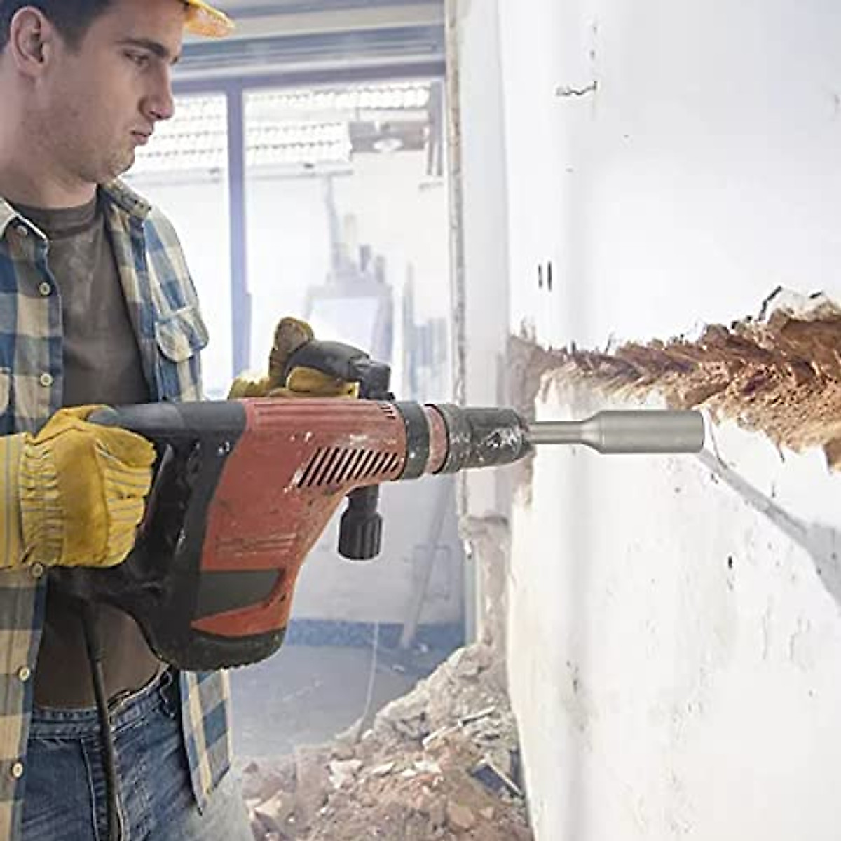 AQQHSAIN SDS MAX Ground Rod Driver 3/4 Inch Ground Rod Driver Bit for use with Rotary Hammer Drill Sabre Tools 3/4 Inch