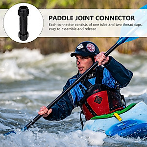 BESPORTBLE 2pcs Paddle Connector Screw Joint Tool Kayak Paddle Joint Paddles Joint Boat Plastic Paddles Joint Boat Paddle Connection Pipe Paddle Joint Connector Paddle Joints