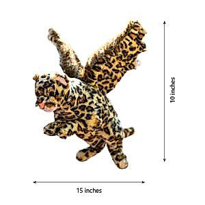Randimals Leopard Plush Stuffed Toy Eagle Wings 15”, Soft & Huggable, Premium Quality Hybrid Animal Friend Encourages Adventure & Imagination