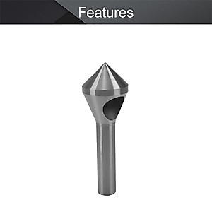 Chaot Countersink Chamfer Deburring Drill Bit Set 2-5mm 5-10mm 10-15mm 15-20mm Round Shank Woodworking Tool 4241 HSS 4pcs (T2)