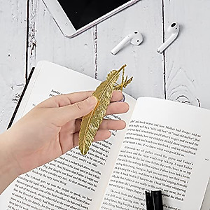 PDCTACST Metal Butterfly Feather Bookmark, Birthday Gifts Christmas Teacher Appreciation Gifts Women Teachers & Mothers Day Butterfly Book Mark for Women Girls Readers Book Lover