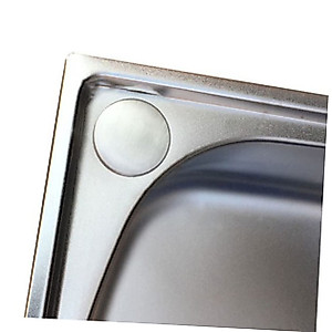 Gadpiparty 6 Pcs Faucet Cover Kitchen Sink Cover Hole Sink Grate Sink Blanking Plug Cookie Jar Bathtub Faucet Curtain Pole Ends Bath Taps Sink Plug Accessories Stainless Steel Dish Basin