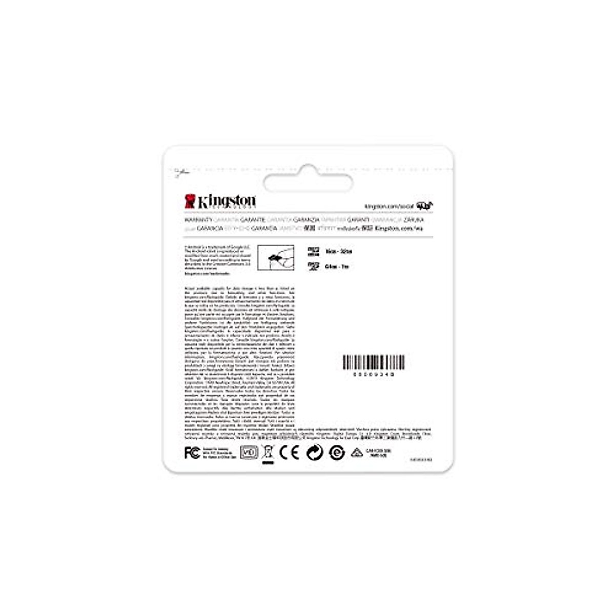 Kingston 256GB microSDXC Canvas Select Plus 100MB/s Read A1 Class 10 UHS-I Memory Card + Adapter (SDCS2/256GB)