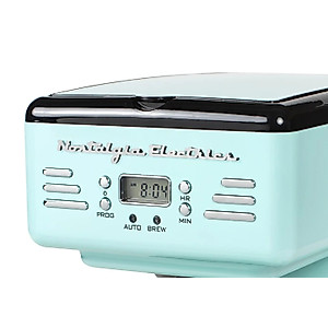 Retro 12-Cup Coffee Maker Drip-proof Programmable LED Display Dry Burning Protection Keep Warm us/United States