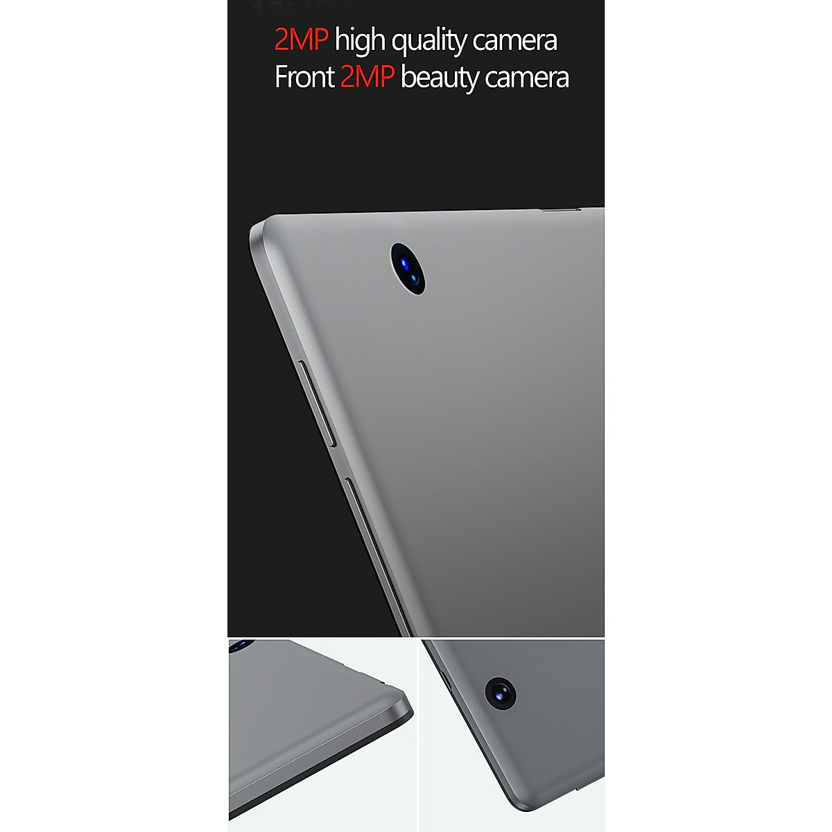 2023 New Kids Tablet 8 Inch Quad Core 2GB/32GB Google Play WiFi Bluetooth Cheap and Simple Children's Favorite Gift Tablet Pc Add Cover 64GB TF/Silver/China